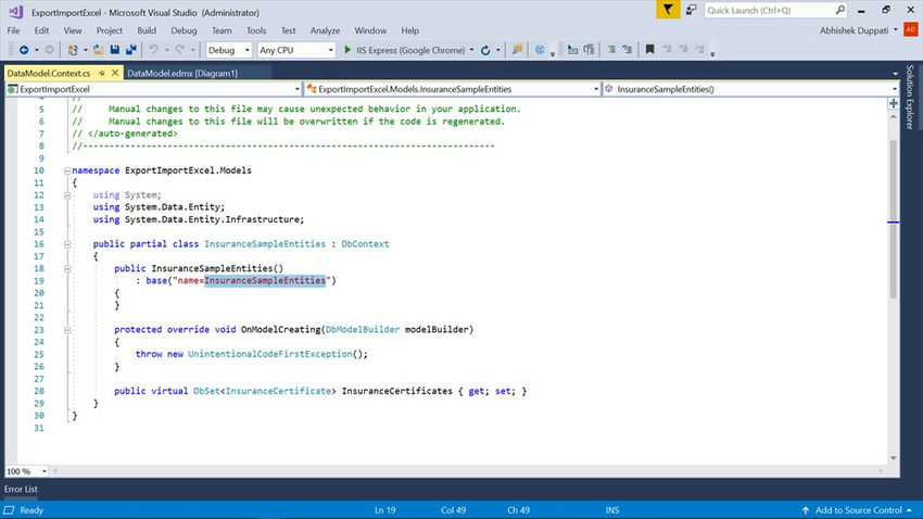 Import And Export Data Using Excel File In ASP.NET MVC